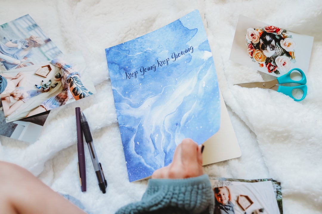 Watercolor Notebook, Personalized Notebook, Dotted Journal Notebook ...