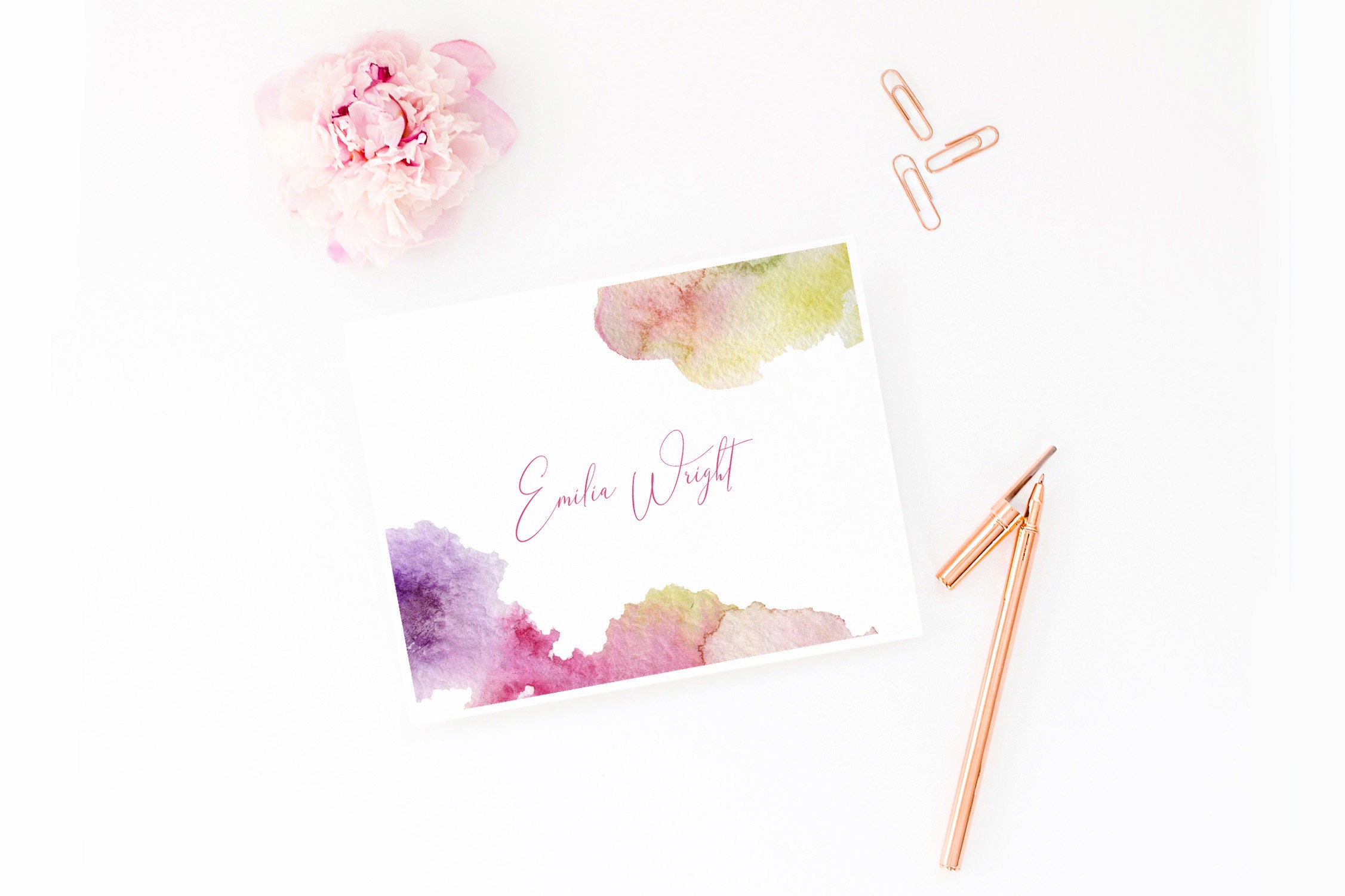 Personalized Note Cards With Envelopes Note Cards Set | Etsy