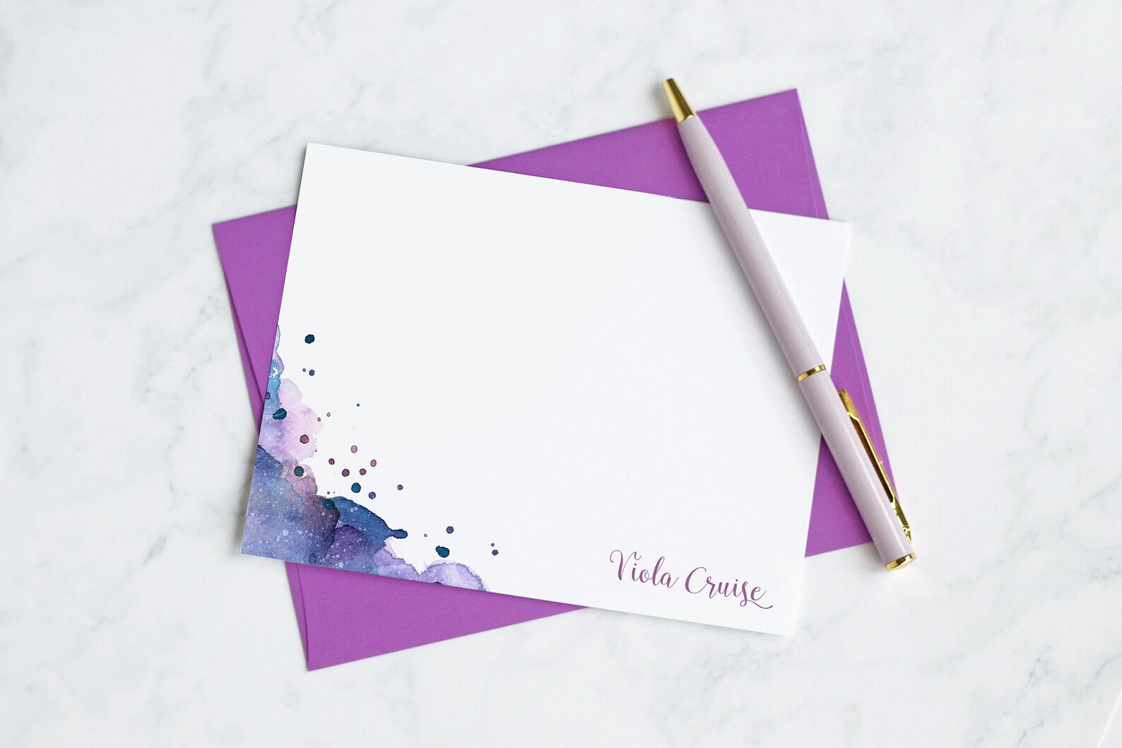 Note Cards With Envelopes Personalized Stationary Set - Etsy