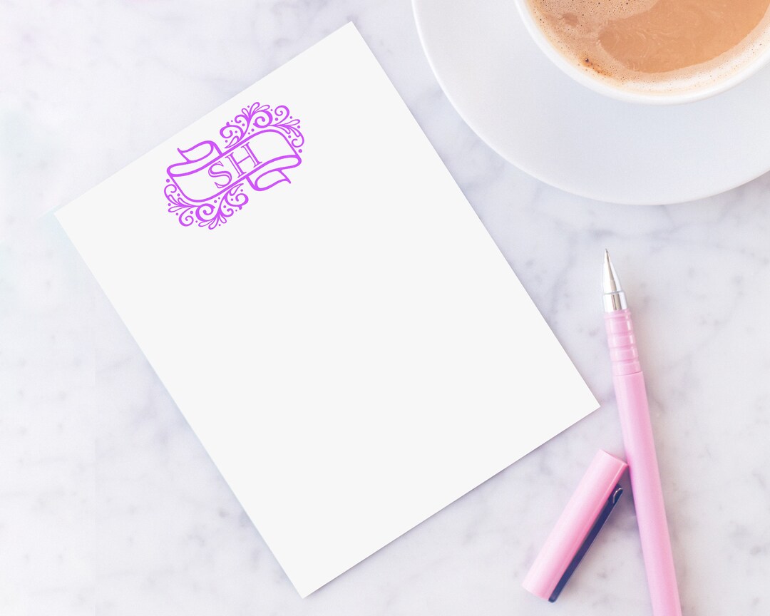 Classic Monogram Stationery, Personalized Stationery, Monogrammed ...