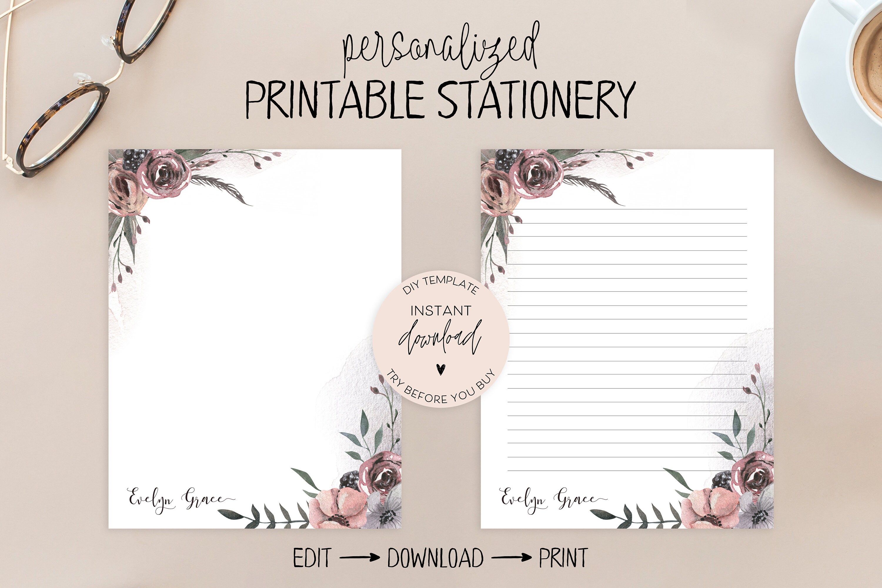 Free Printable Stationery Templates