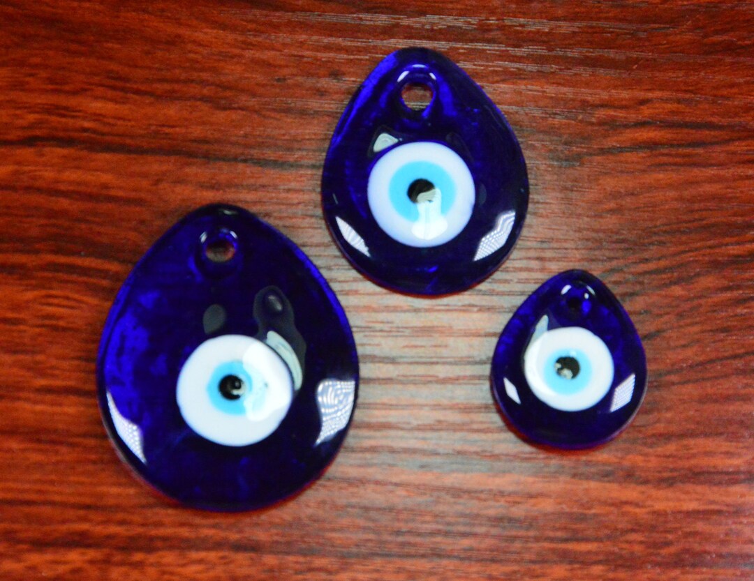 2pcs Devil Eye Beads,blue Evil Eye Charms,teardrop Evil Eye Glass ...