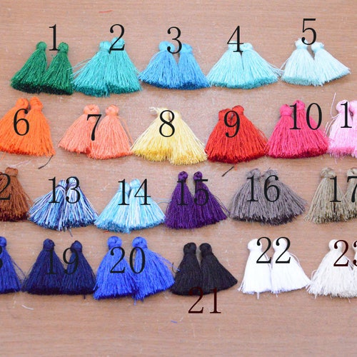 50pcs Mini Tassels Finding1 Inch Small Tiny Short Tasselsmix - Etsy