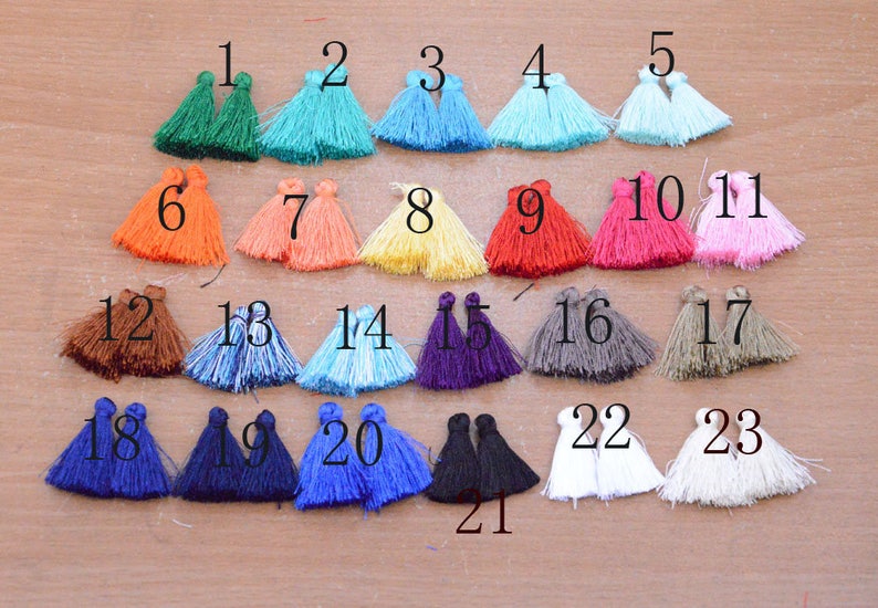 50pcs Mini Tassels Finding1 Inch Small Tiny Short Tasselsmix - Etsy