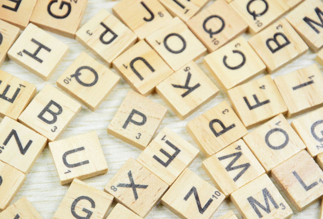 100pcs Letter Wood Blocks,capital Letter Blocks,natural Wood Toy for ...