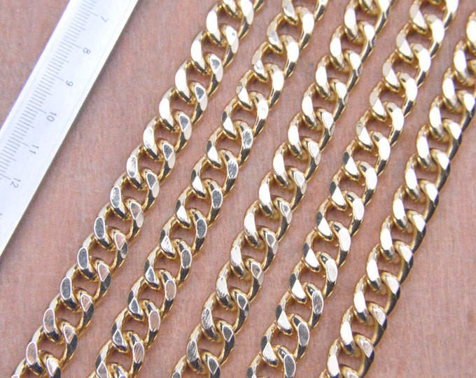 3ft Gold Chain,aluminum Chain,gold Metal Chain,twisted Curb Chain ...
