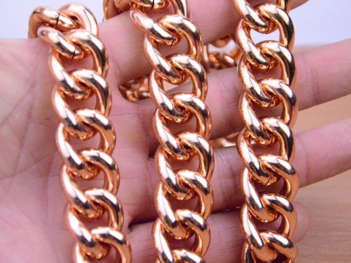 Large Copper Chain Finding,rose Gold Plated Aluminum Chain Supply,thick ...
