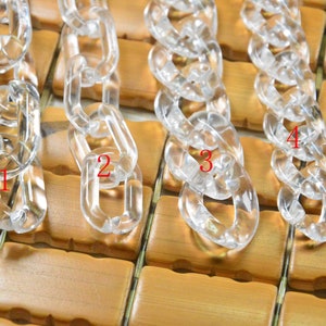 Transparent Chain, 3ft Clear Chain, Plastic Curb Chain Links,acrylic ...