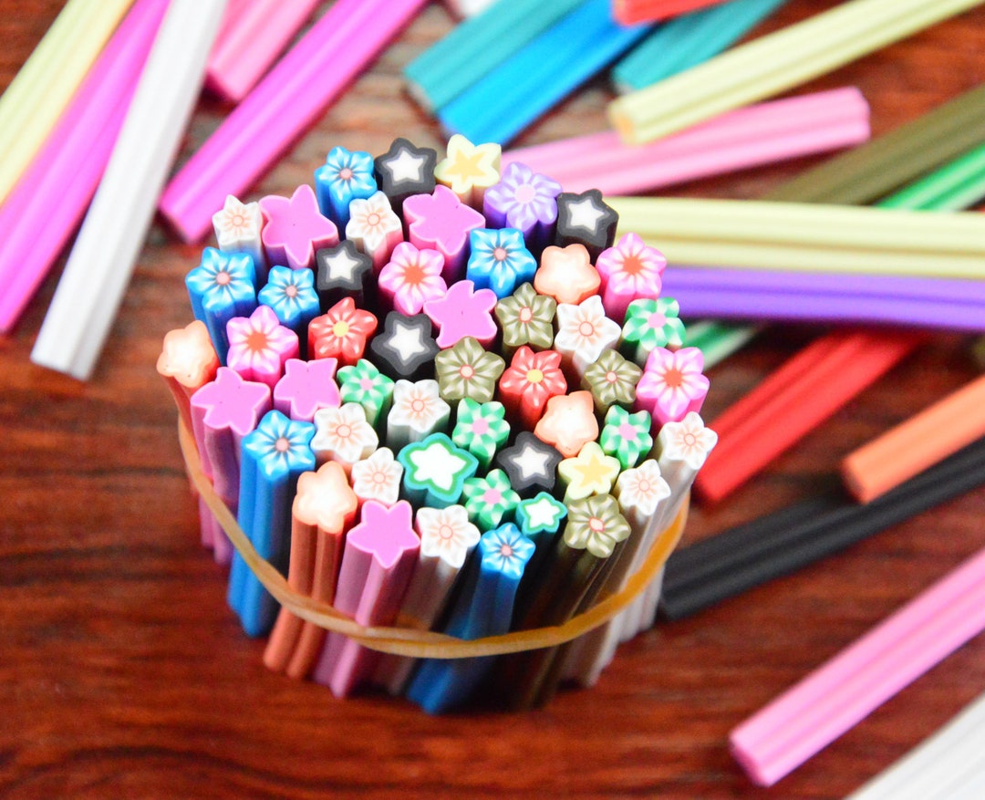 50pcs Polymer Clay Canes,fimo Cane Stick for Nail Art Manicure,polymer ...