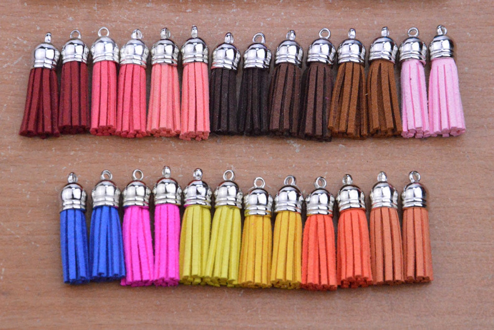 50pcs Suede Tassels for Craftfaux Suede Leather Tasselfringe - Etsy