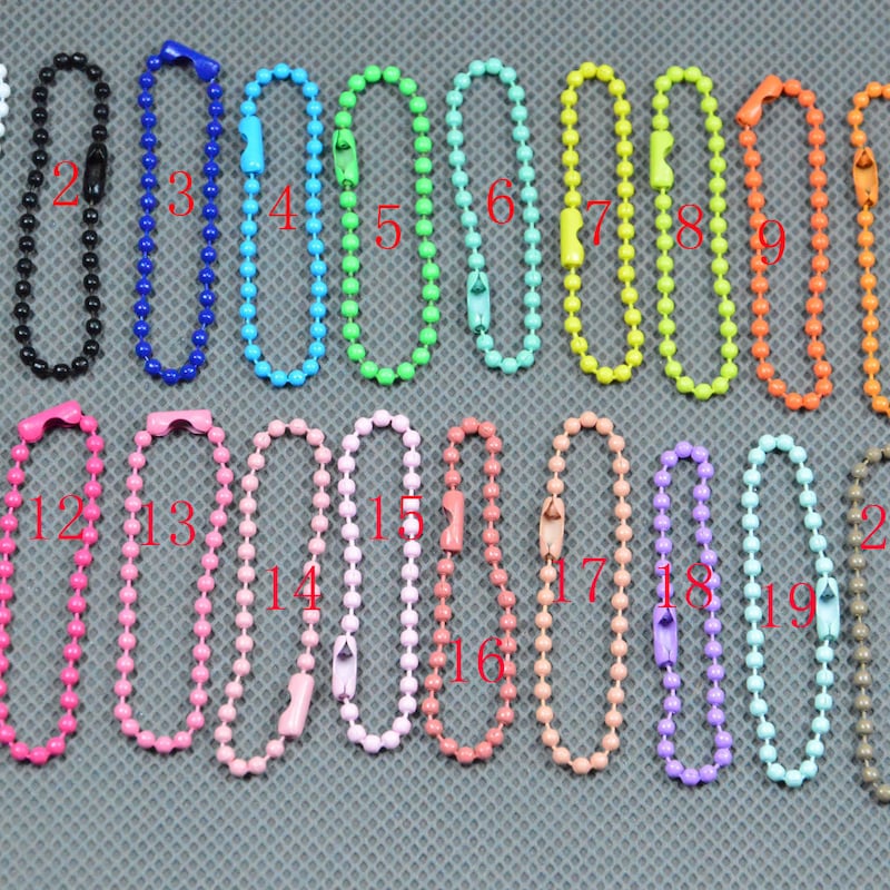 Ball Chain Keychain - Etsy