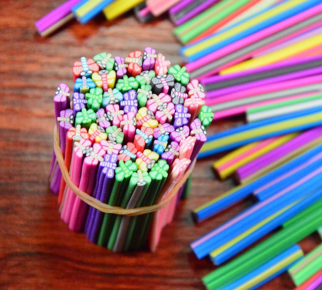 50pcs Polymer Clay Canes Stick,diy Fimo Polymer Clay,fimo Cane Stick ...