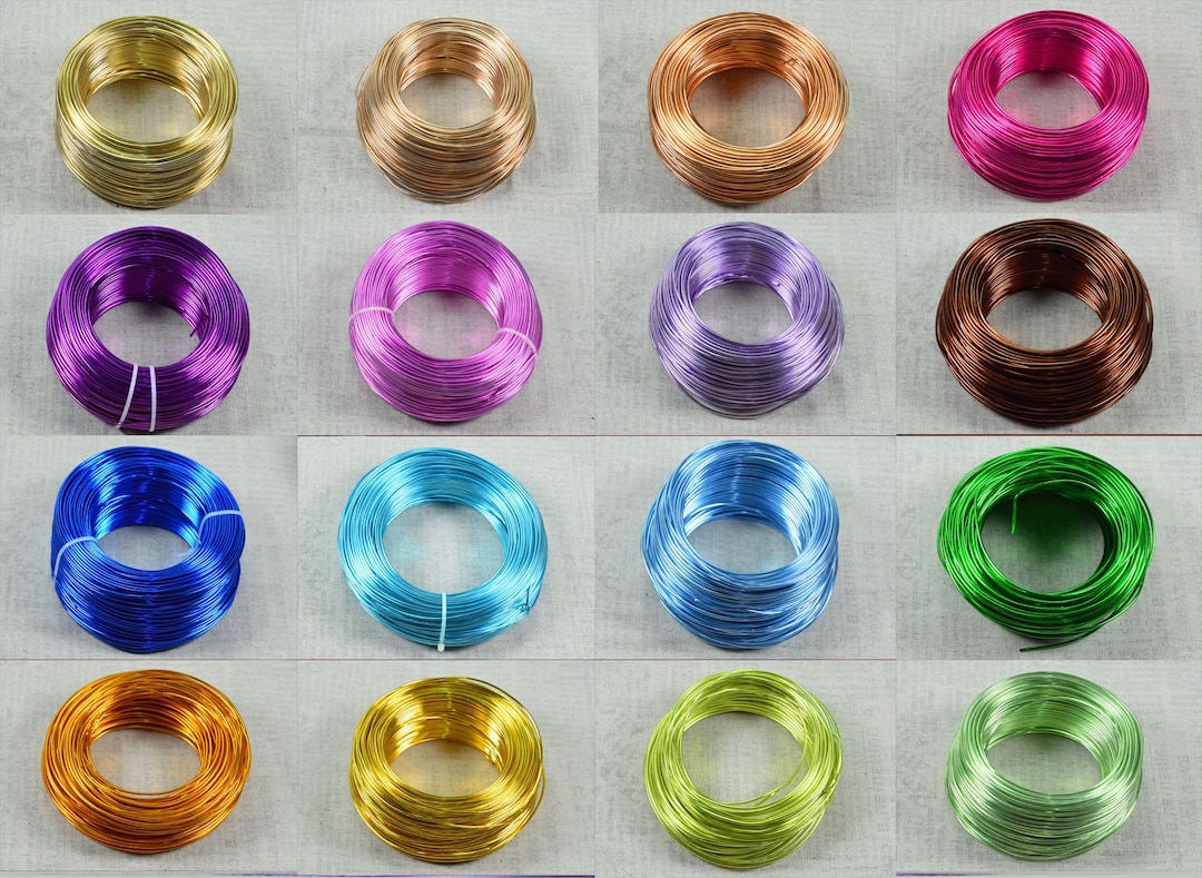 10M Colorful Aluminum Wire.color String Cord. 1.5mm Aluminum Wire ...