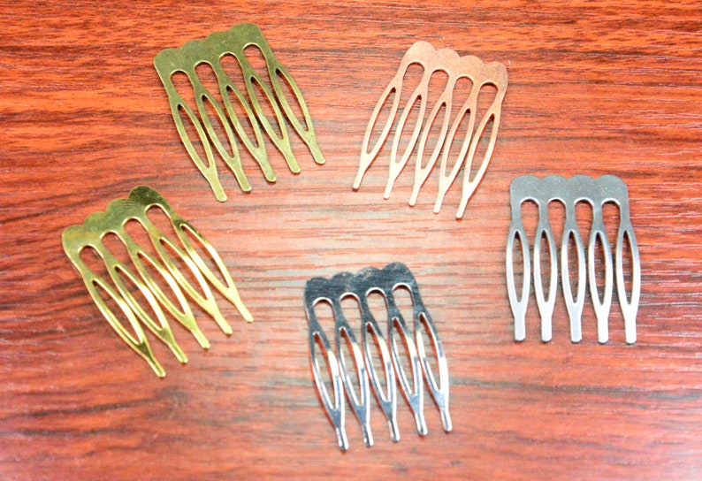 Assorted Size Hair Combs,blank Hair Comb,veil Comb,metal Hair Clip ...