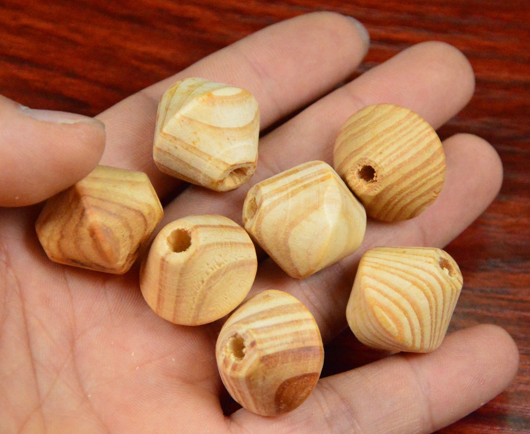 20 Wooden Cone Beads,unfinished Natural Wooden Cone. (24x24mm) - Etsy