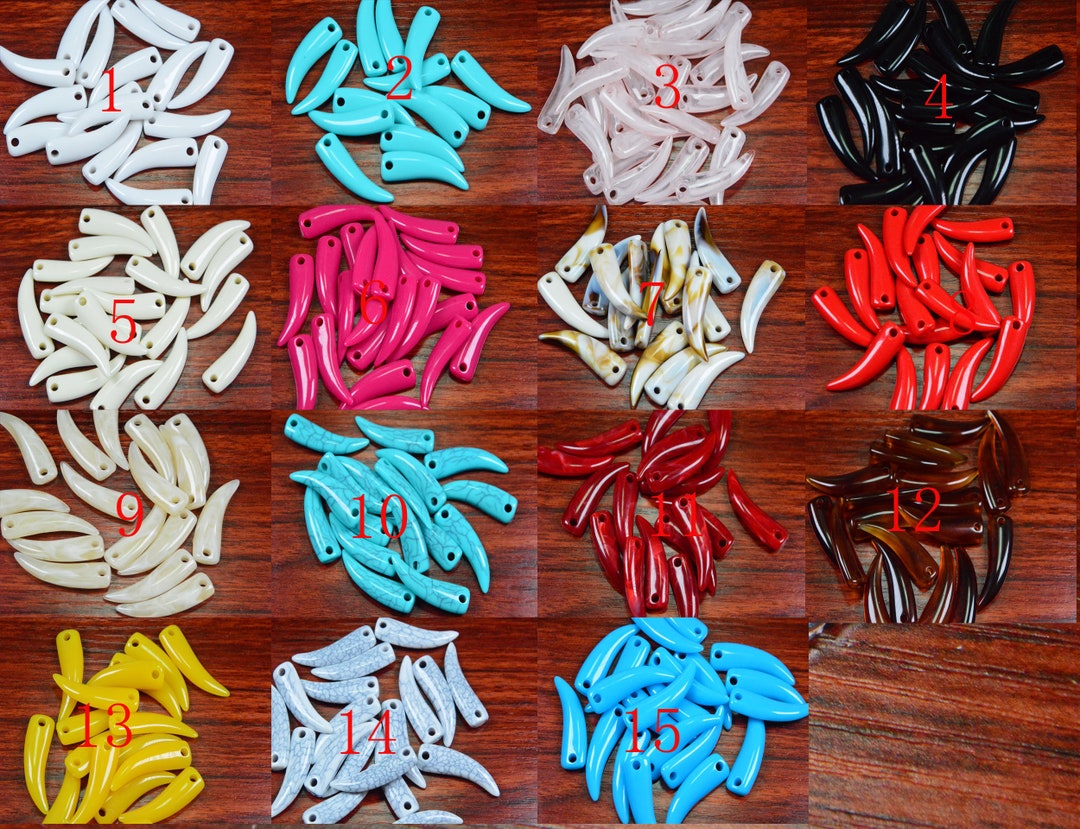 Monster Fang.animal Fangs,20pcs Plastic Teeth,vintage Fang Earring ...