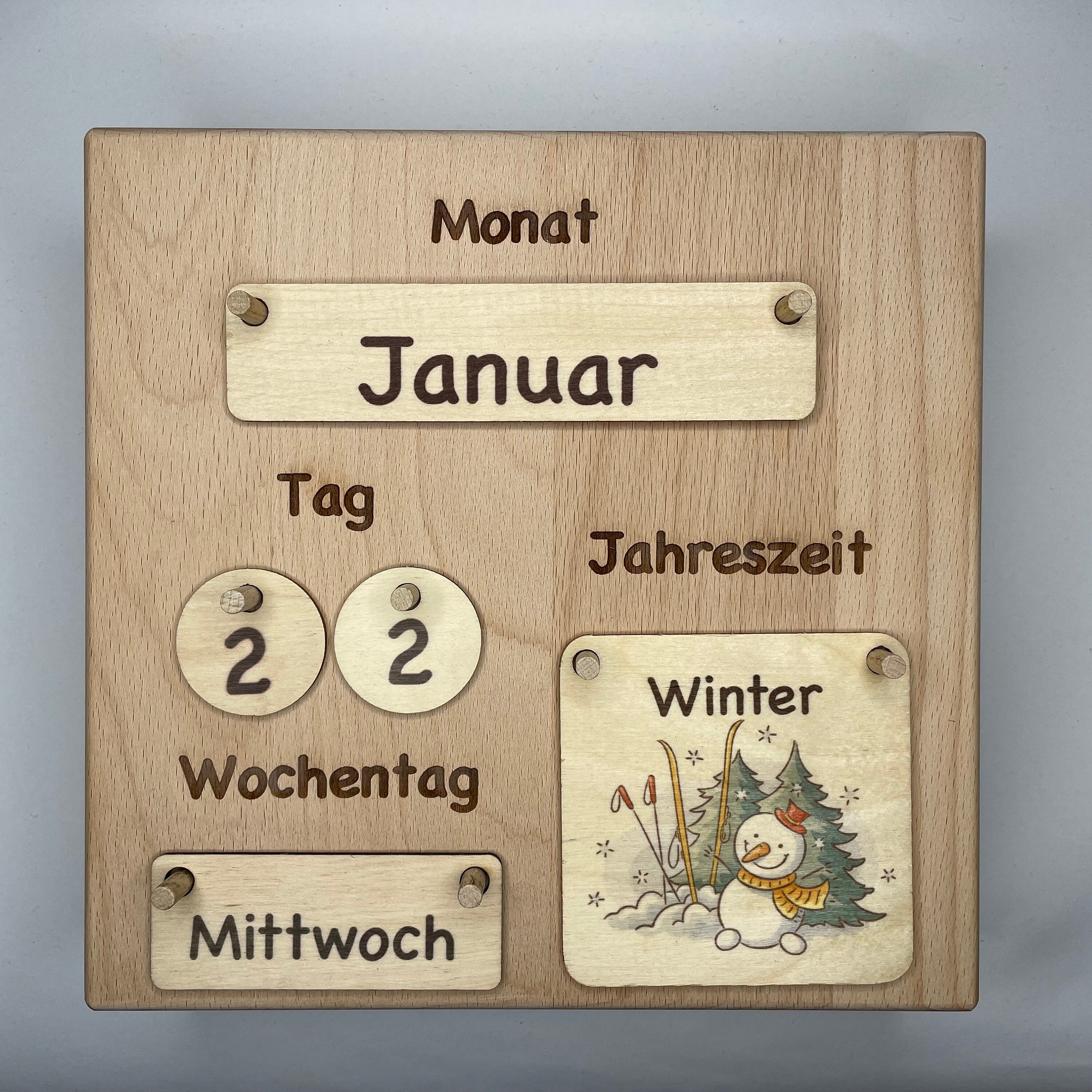 Permanent Calendar for Daily Routines With Children According to ...