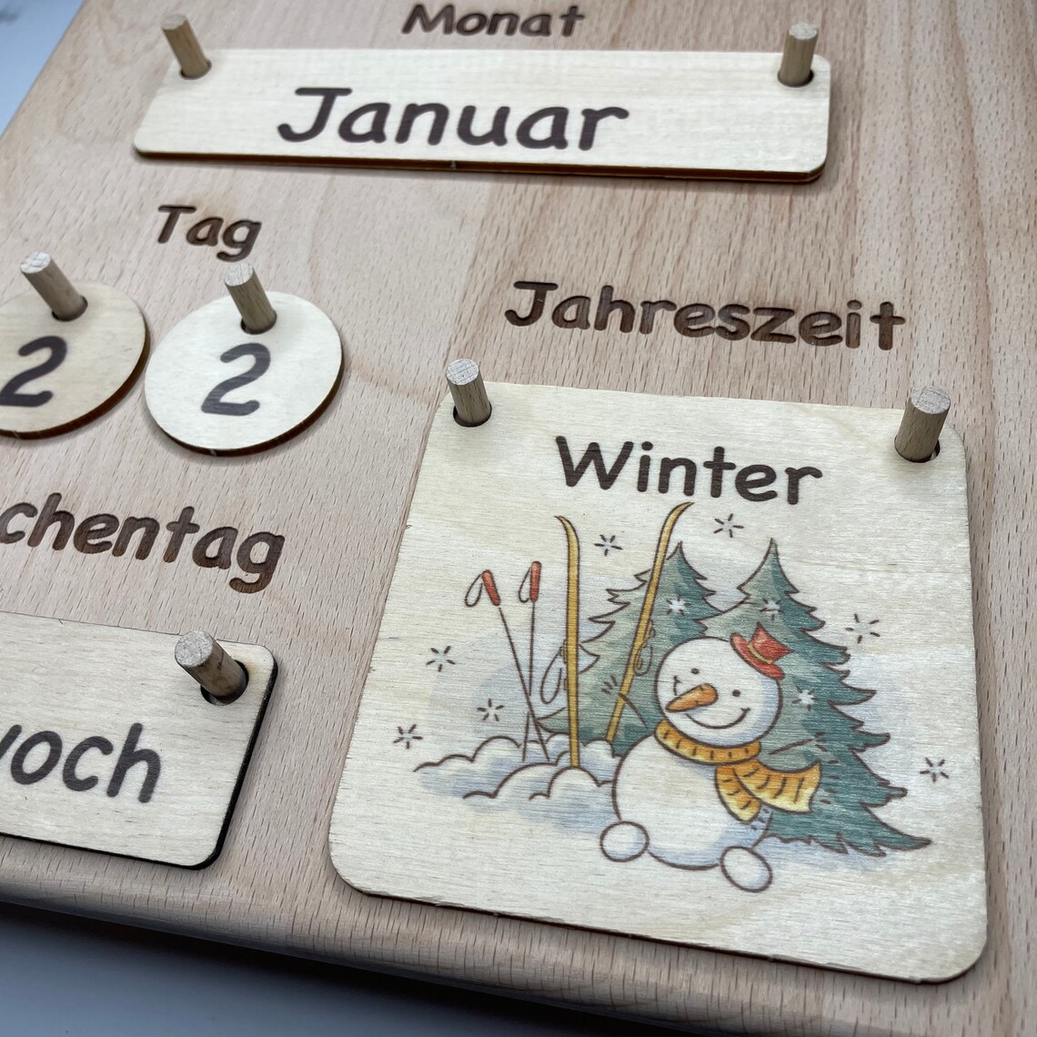 Permanent Calendar for Daily Routines With Children According - Etsy