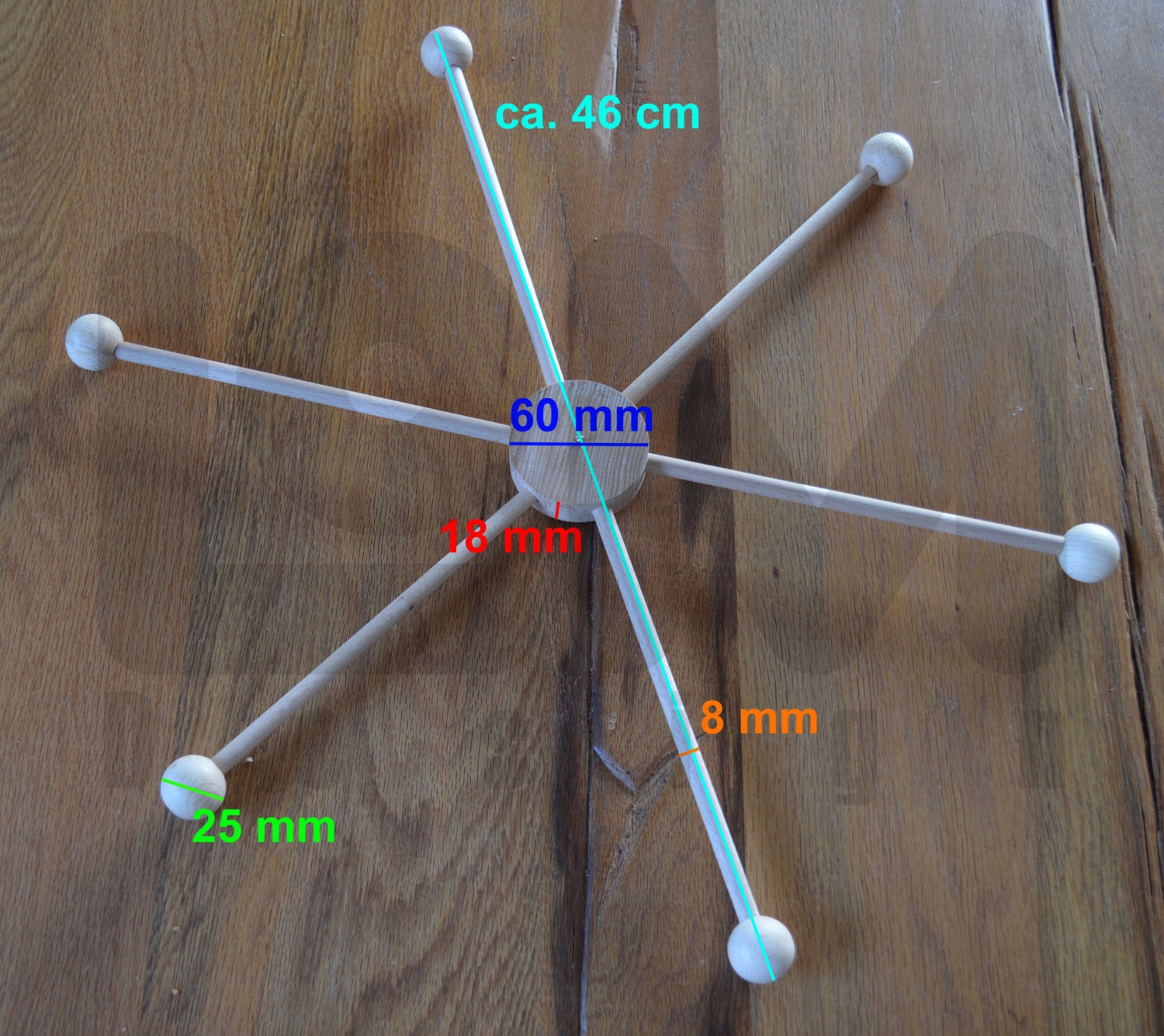 Handmade Wooden Hanger Mobile Hanger Mobile Holder Arm - Etsy