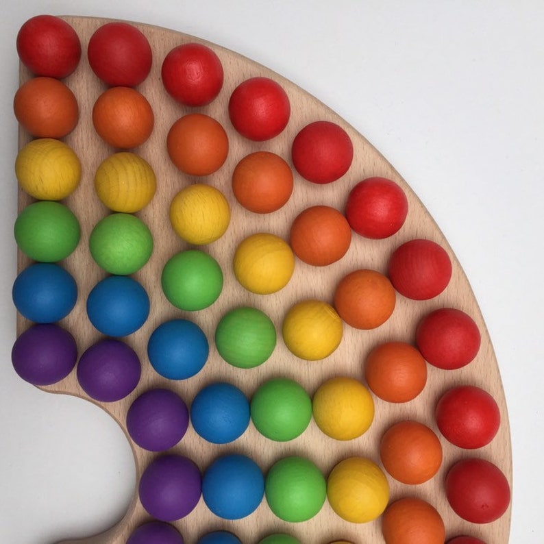 Montessori rainbow made of wood | Etsy