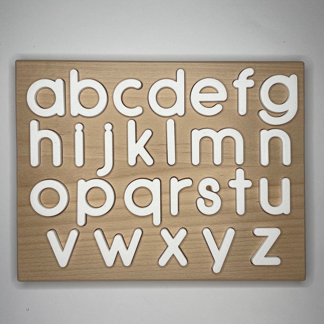 Alphabet Puzzle With Small Letters - Etsy