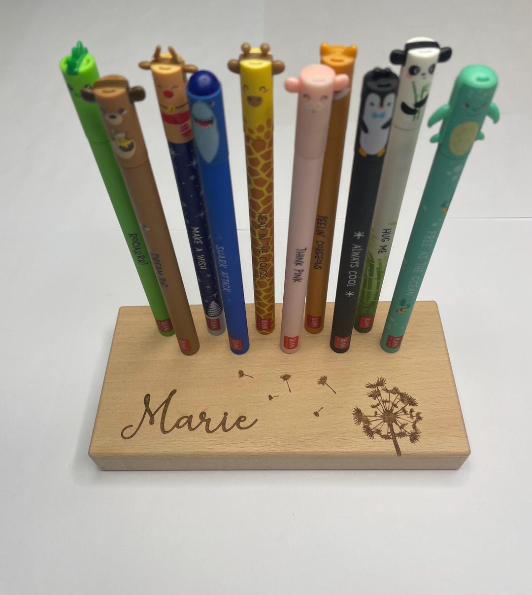 Personalized Pen Holder for LEGAMI Pens is Made of Solid Beech Wood - Etsy