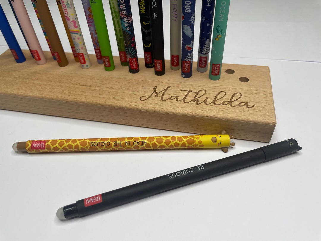 Personalized Pen Holder for LEGAMI Pens is Made of Solid Beech Wood - Etsy