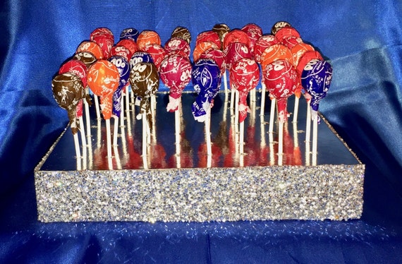 SQUARE LOLLIPOP DISPLAY Square Silver Featuring Pre-cut Holes - Etsy