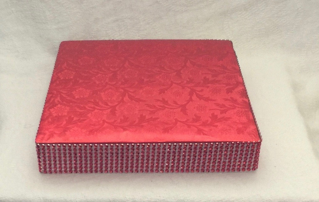 RED RHINESTONE CAKE Riser/ Stand/band 2 Inches Tall Width - Etsy