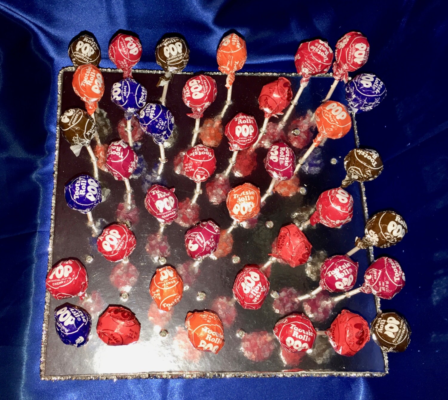 SQUARE LOLLIPOP DISPLAY Square Silver Featuring Pre-cut Holes - Etsy