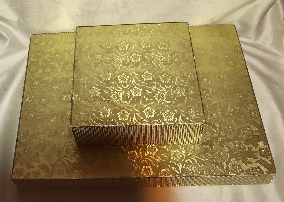 SHEET CAKE STAND 3 Common Rectangle Sizes 6" Tall 22 Rhinestone Colors ...