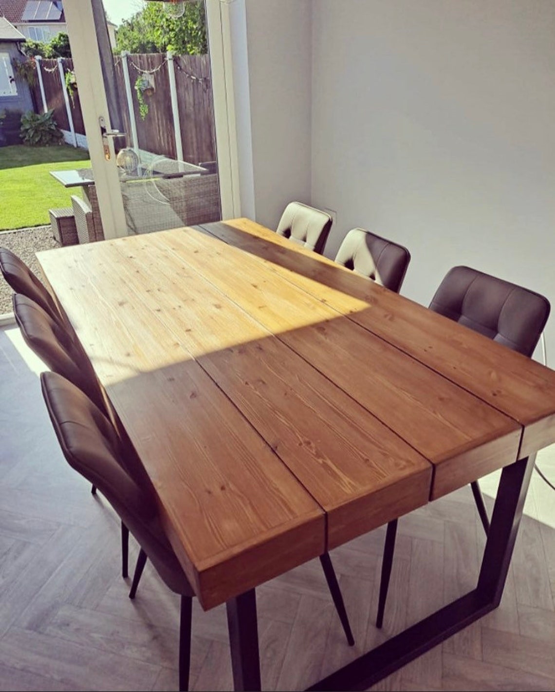 Industrial Steel Dining Table - Etsy