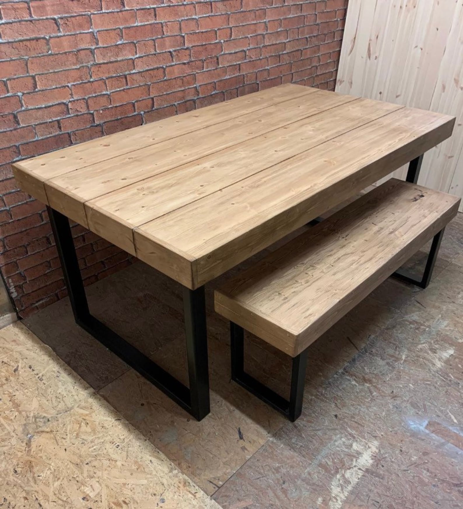 Industrial Steel Dining Table - Etsy