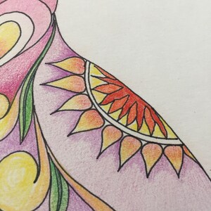 Zentangle Rabbit, Colored Rabbit, Rabbit Art, Colored Zentangle ...