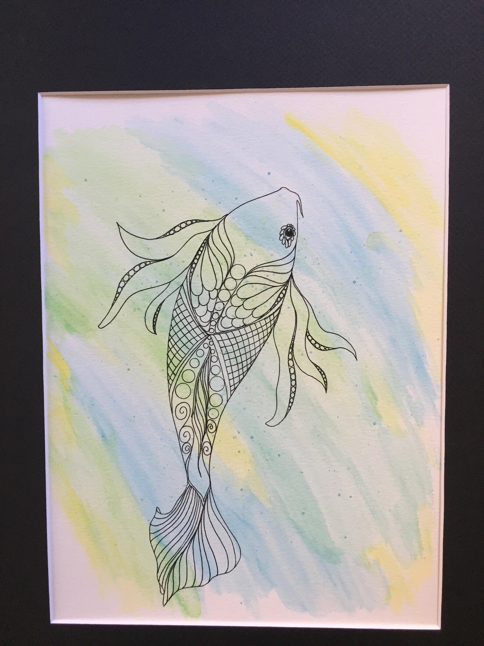 Zentangle Koi Fish Zentangle Fish Koi Fish Fish Art Watercolor ...