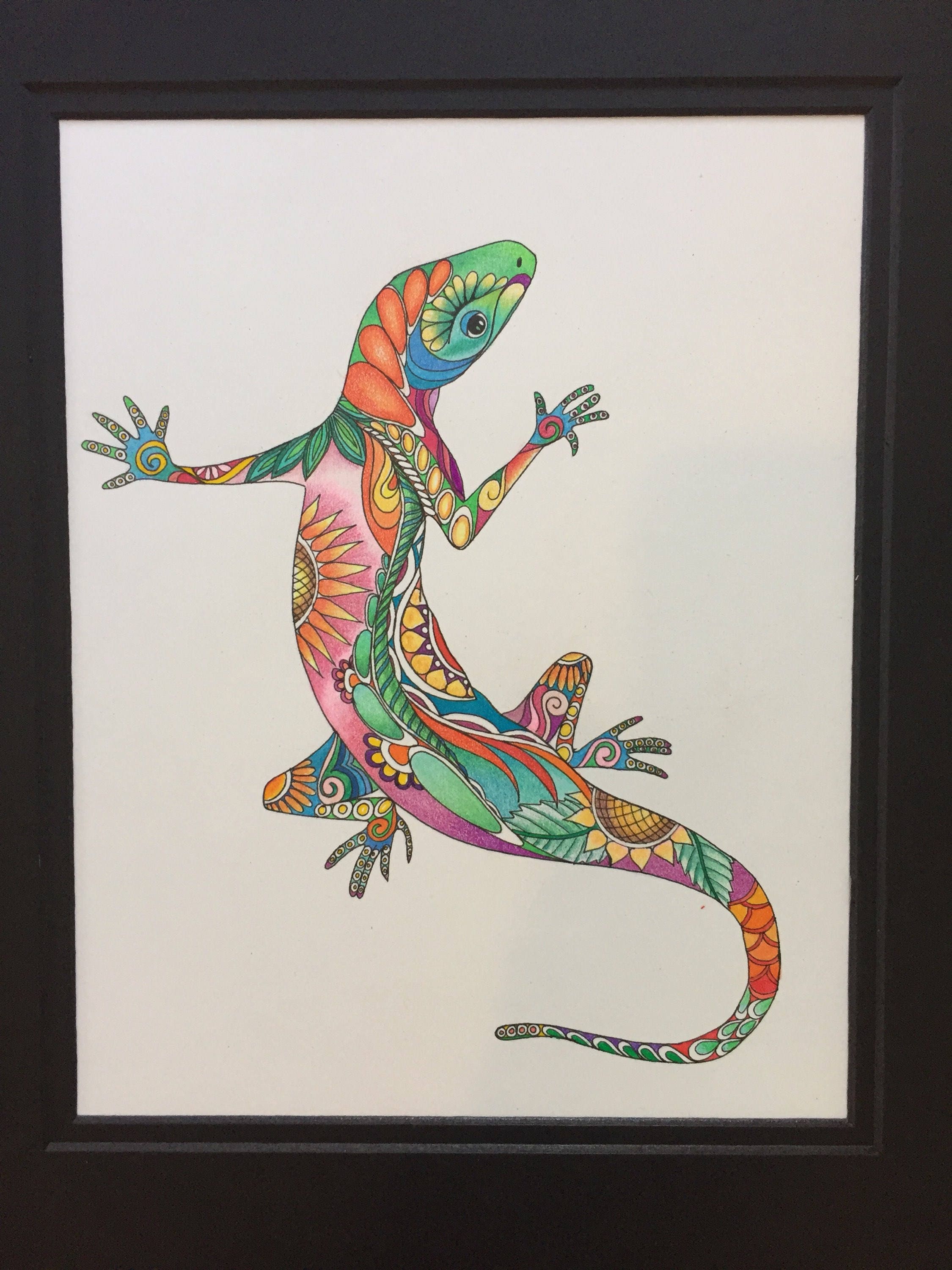 Colorful Lizard Art