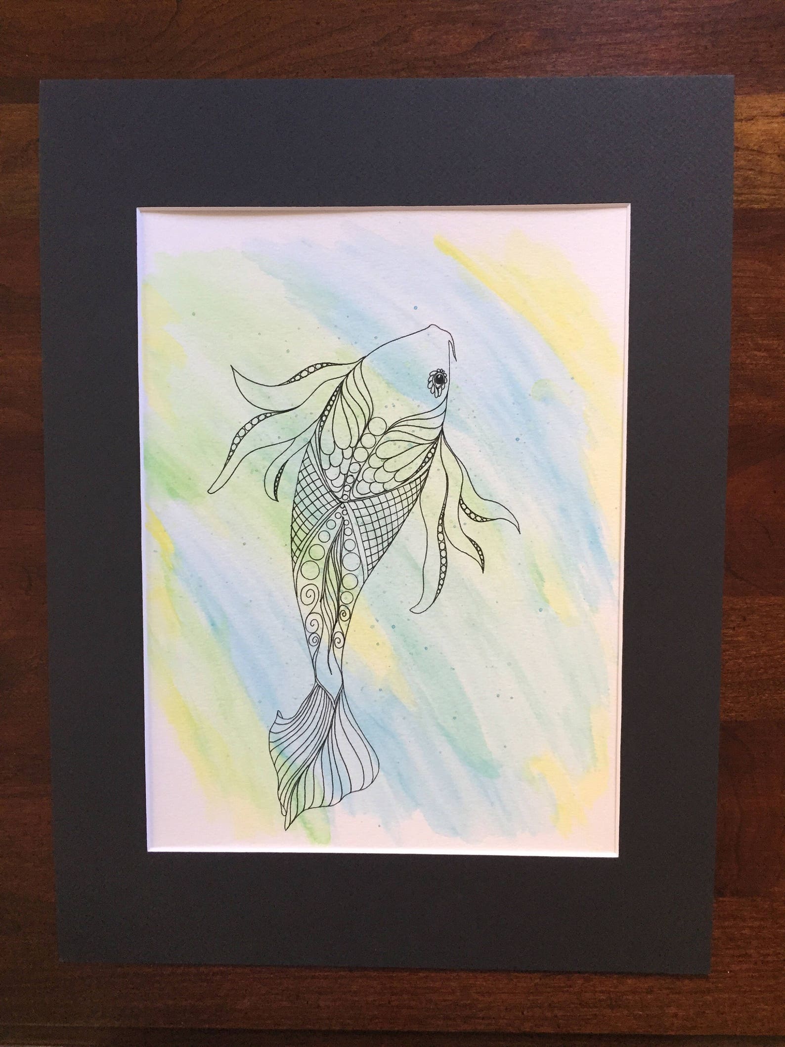 Zentangle Koi Fish Zentangle Fish Koi Fish Fish Art Watercolor ...