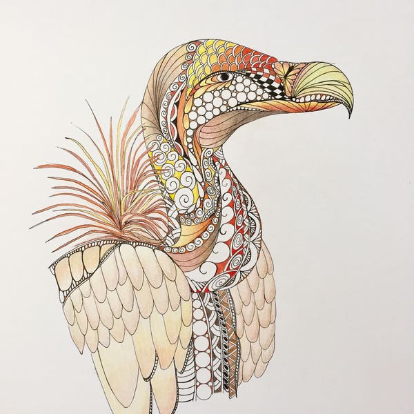 Zentangle Bird - Etsy