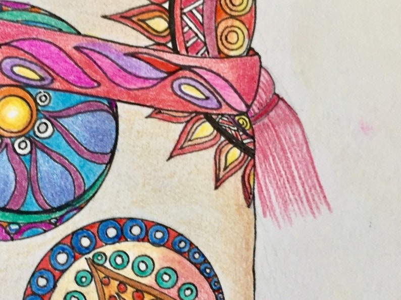 Zentangle Camel Colored Zentangle Desert Camel Camel Colorful Camel ...