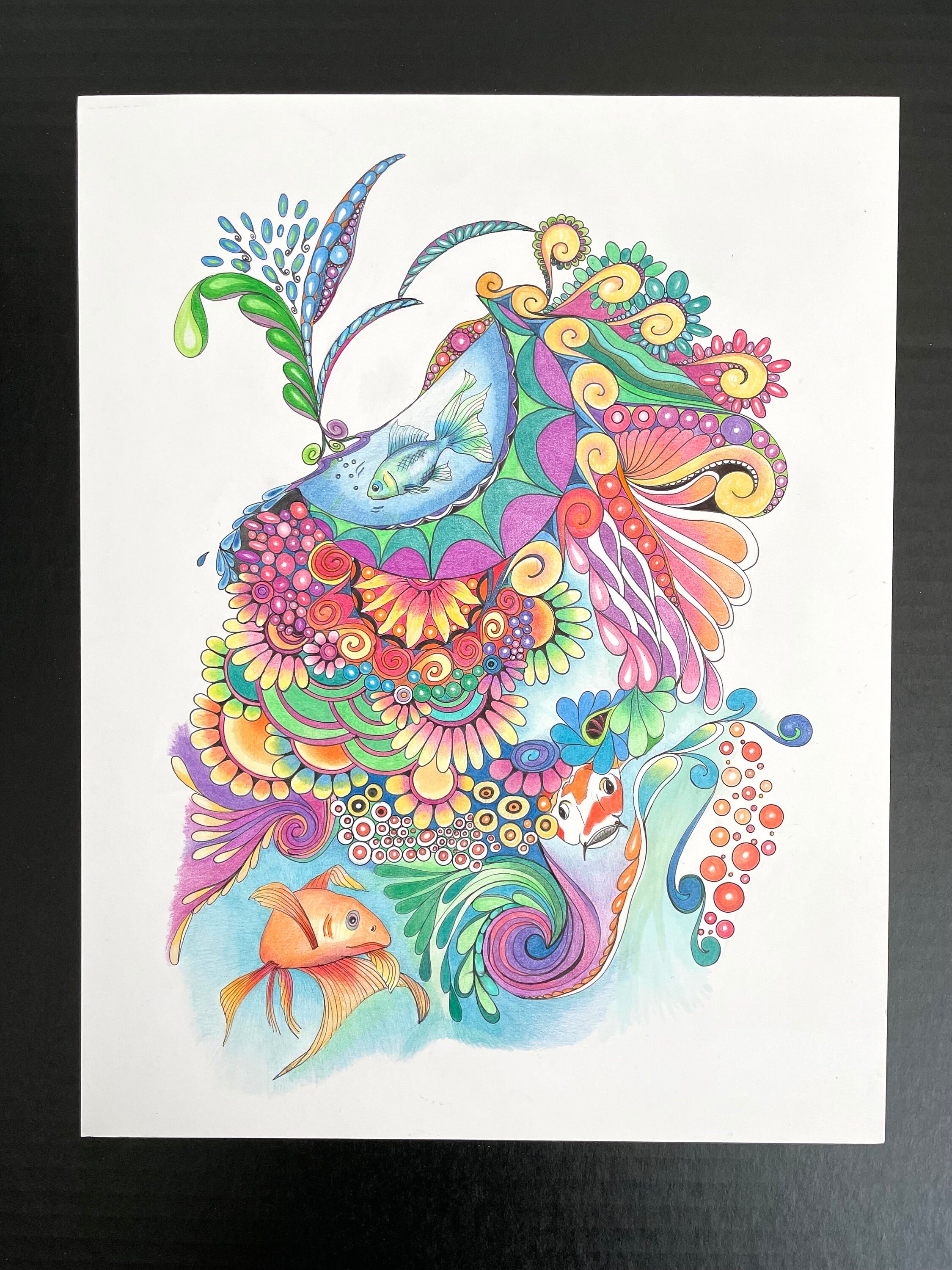 3 Fish Fish Drawing Zentangle Fish Zentangle Color Fish Fish Colored ...