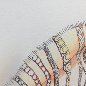 Zentangle Zebra Head: 12 X 9 In. Safari Art Zebra Art Colored Zebra ...