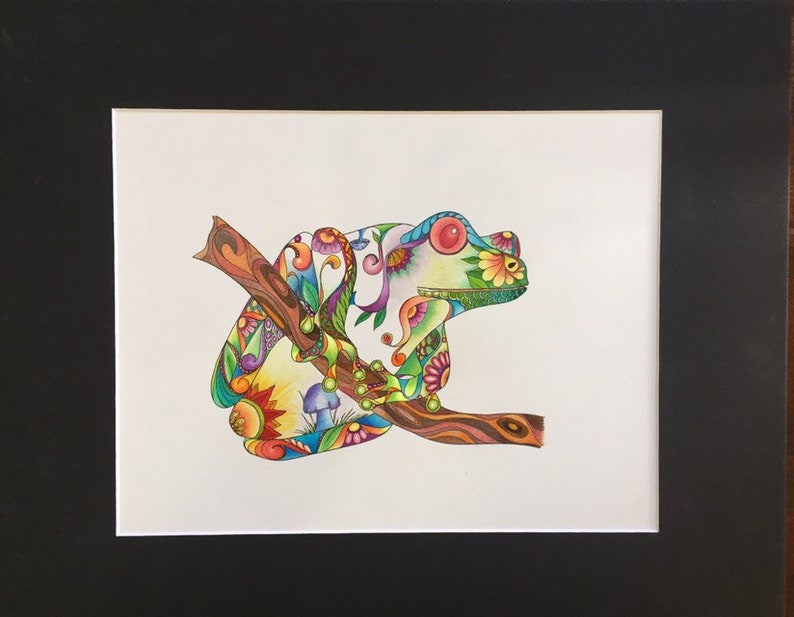 Zentangle Art Zentangle Frog Art Tree Frog Frog Drawing Frog Wall Art ...