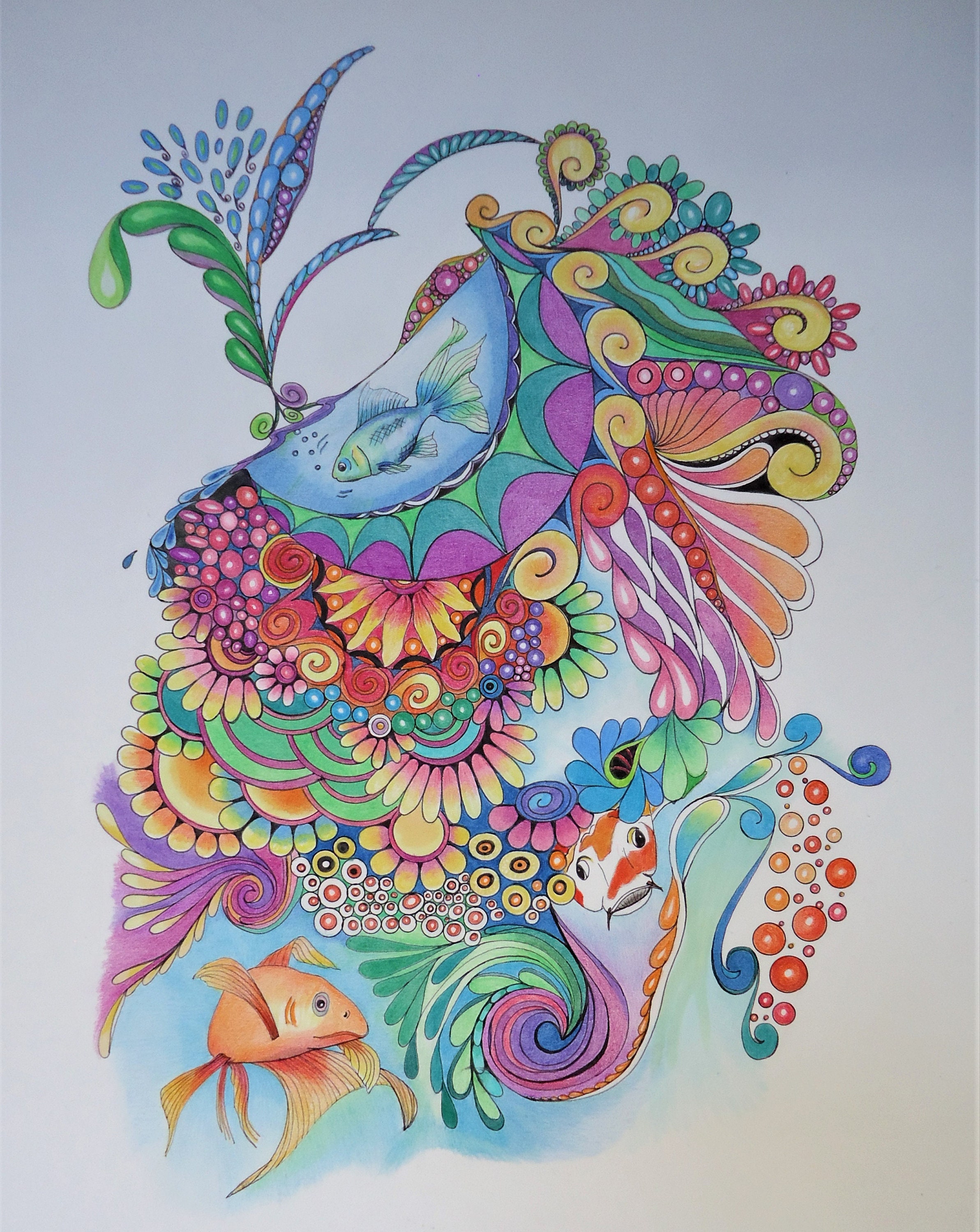 3 Fish Fish Drawing Zentangle Fish Zentangle Color Fish Fish Colored ...
