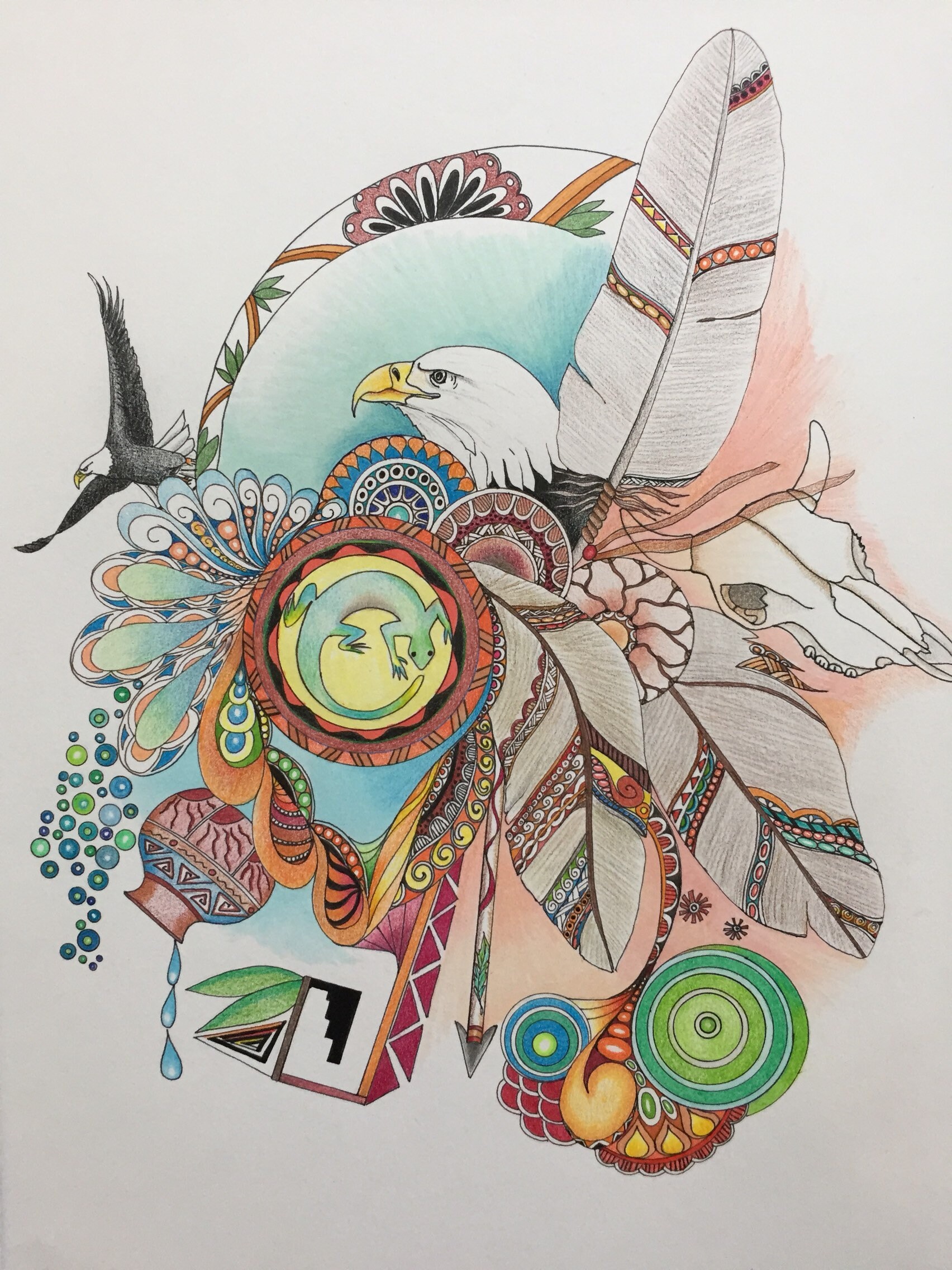 Southwest Drawing. Western Drawing Colored Western Art Western Art ...