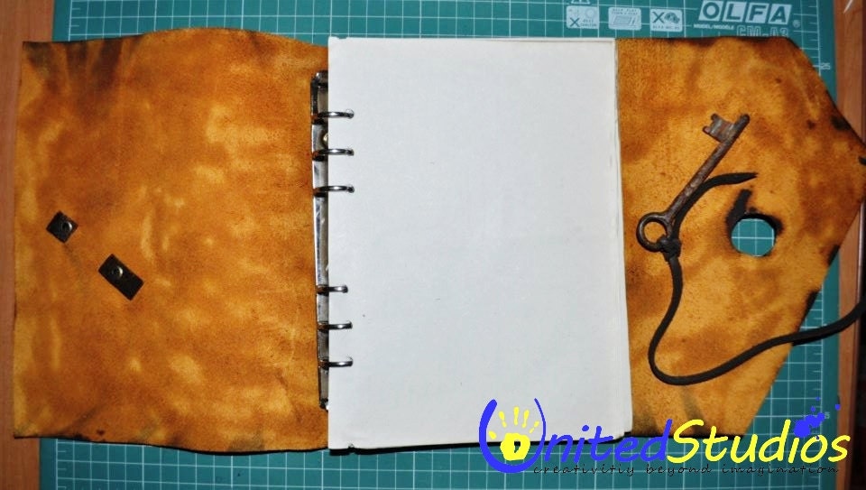 A5 Vintage Leather Binder Ring Binder Retro Looking: | Etsy