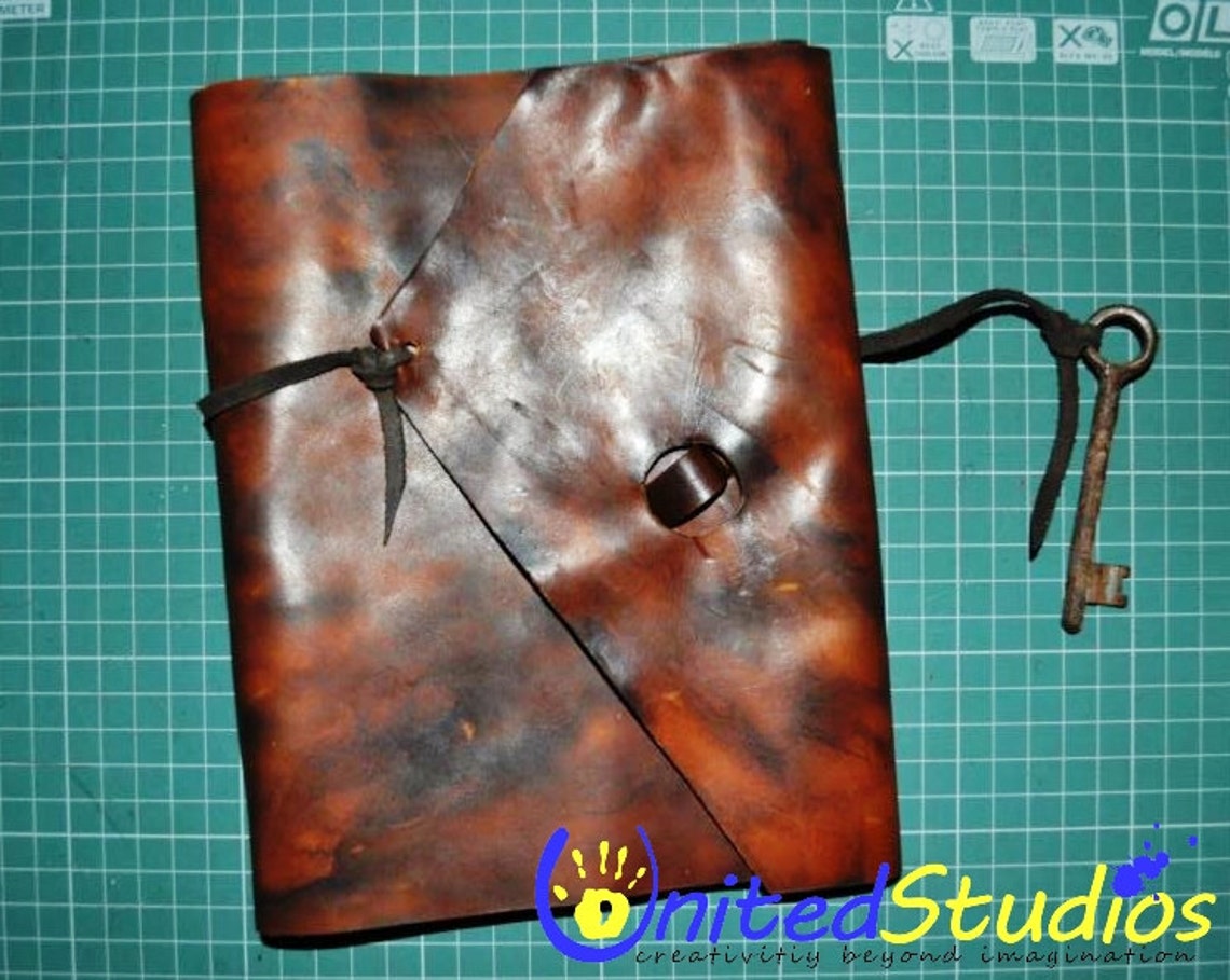 A5 Vintage Leather Binder Ring Binder Retro Looking: | Etsy