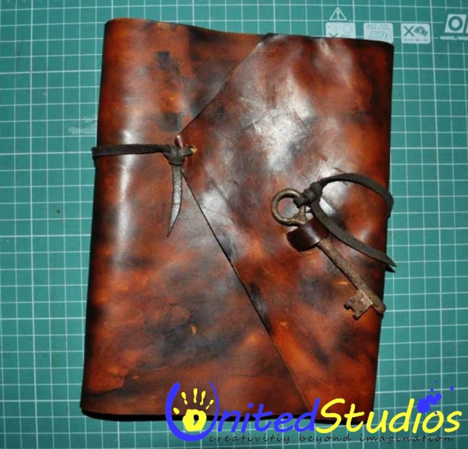 A5 Vintage Leather Binder Ring Binder Retro Looking: | Etsy