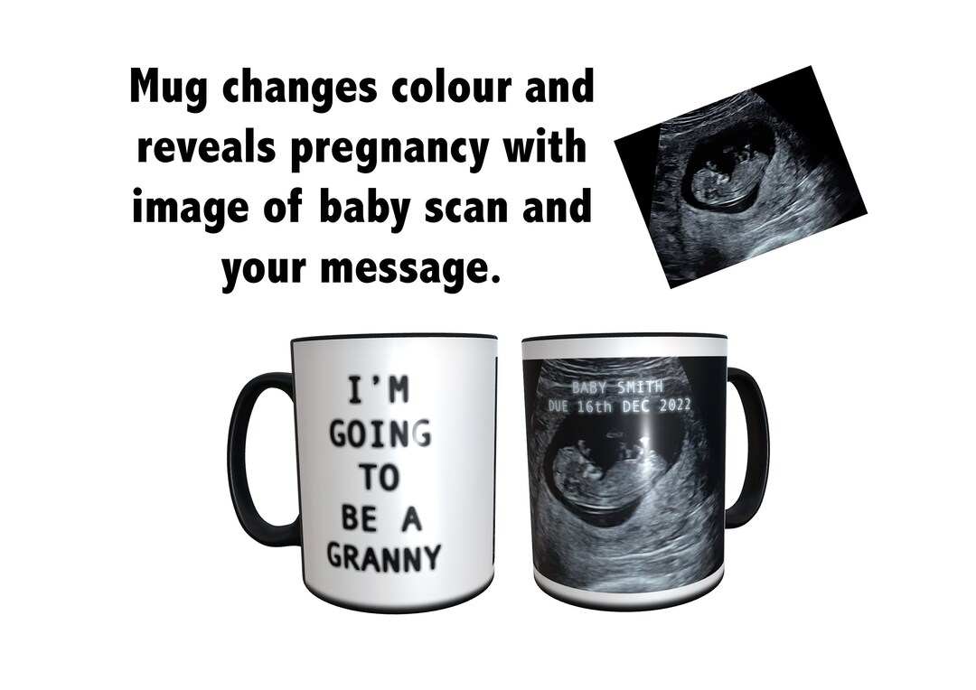 PREGNANCY Announcement REVEAL Colour Changing Coffee Tea MUG - Etsy