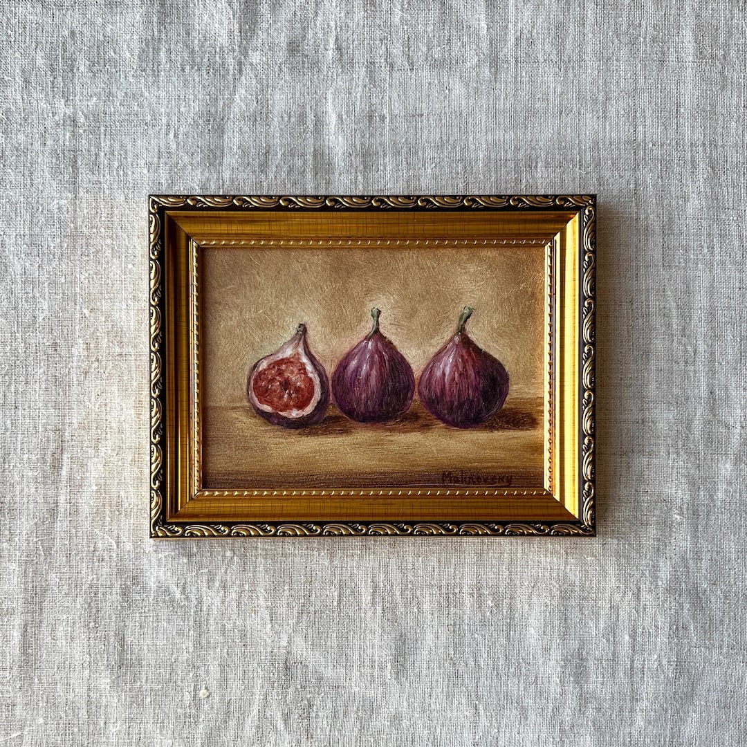 FIGS Oil Painting - Unframed Original Figs Still Life - French Country ...
