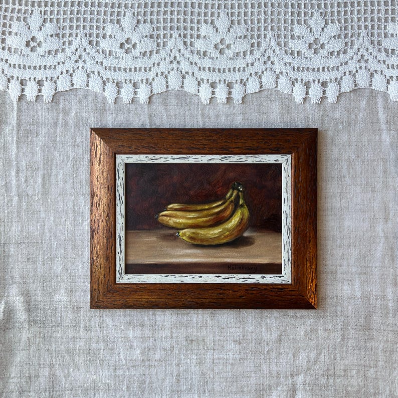 BANANAS #2 Oil Painting - Unframed Original Banana Art - French Country ...